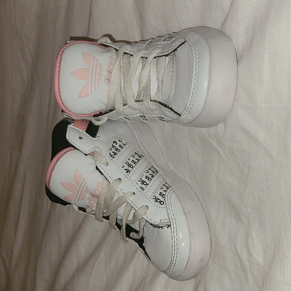 adidas | Shoes | Adidas Hardcourt Ortholite High Top Leather Sneakers ...